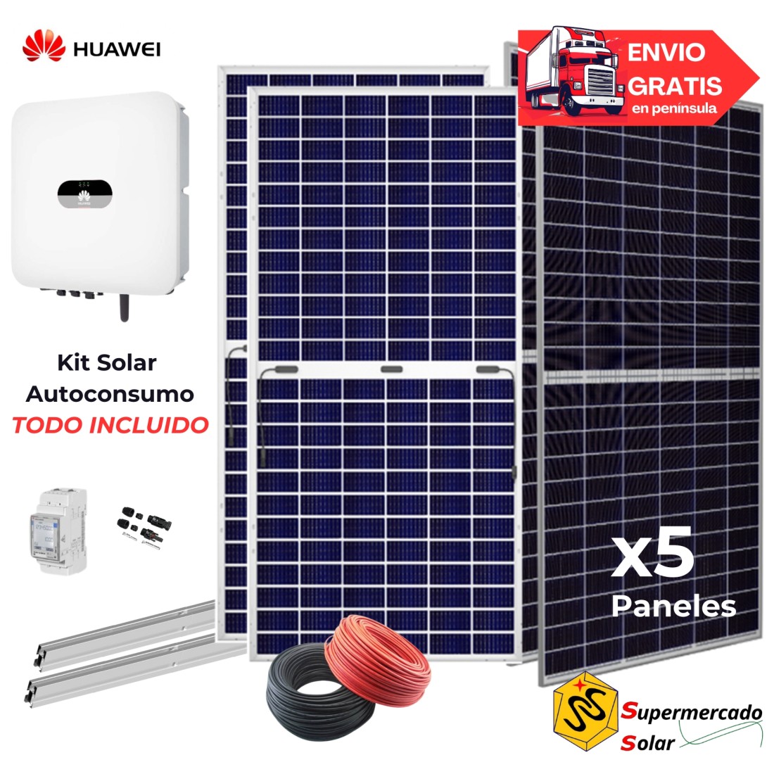 Kits para Autoconsumo, Placas Solares, Inversores con o sin baterías